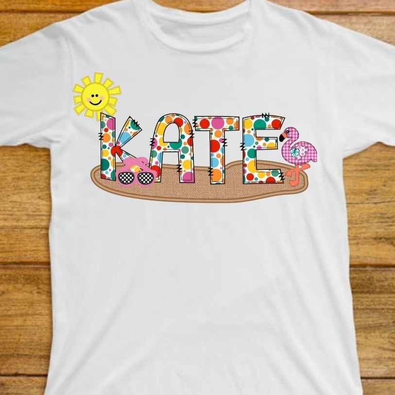 Personalized Beach-Kate – Kricketts' T-shirts